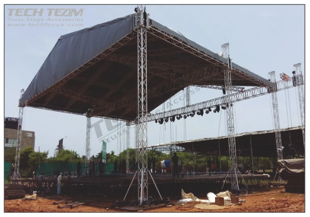 Heavy Duty Truss Roof System Customize Stage Platform For Outdoor Event ...