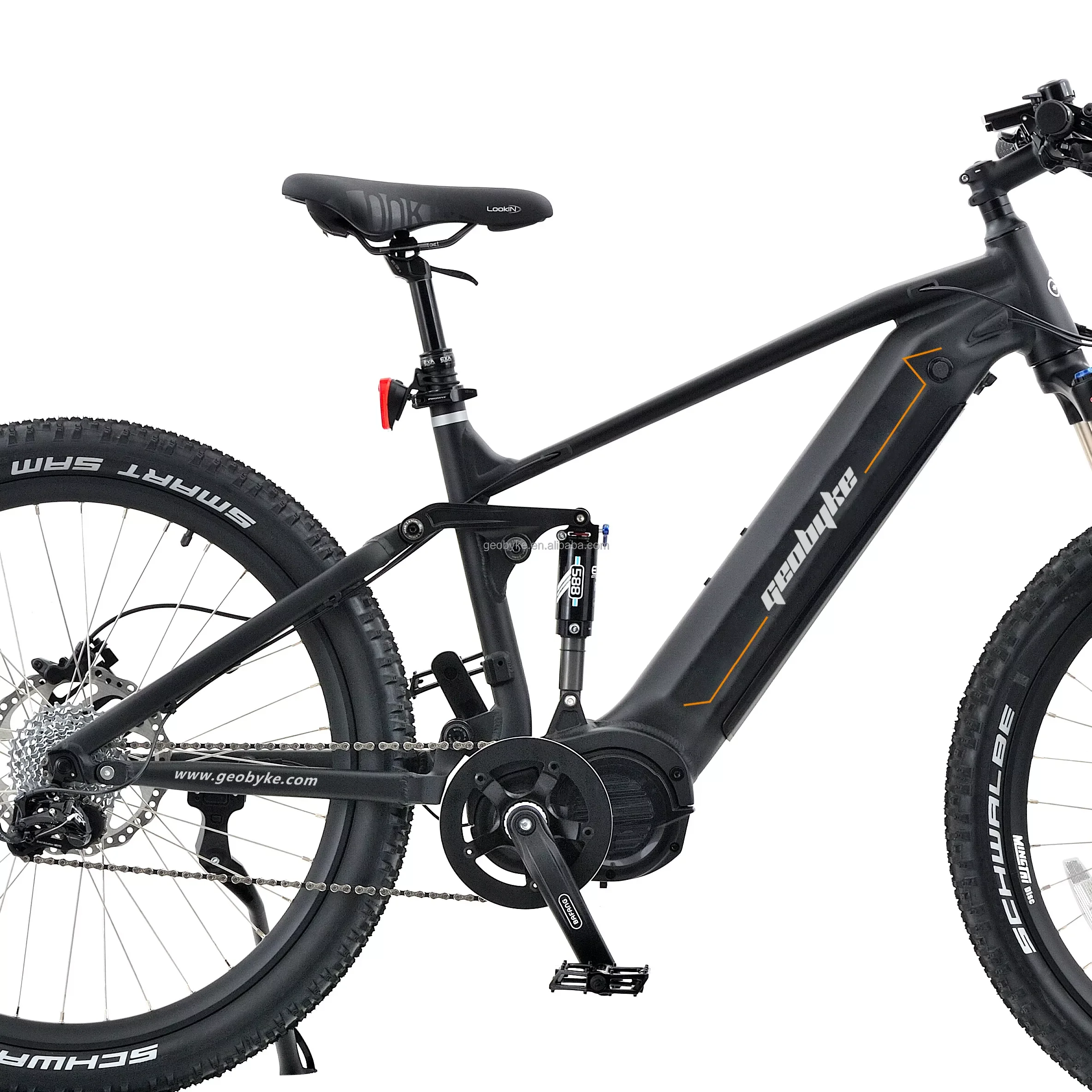 Alloy Full Suspension Electric Bike Frame for Bafang G510 27.5/29 ...