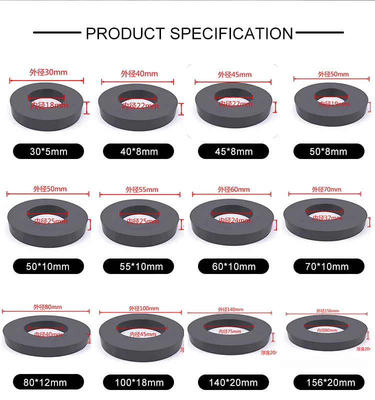 High Strength Small Rare Earth Magnet Powerful Small Different Shape Square Ring Round Arch ...