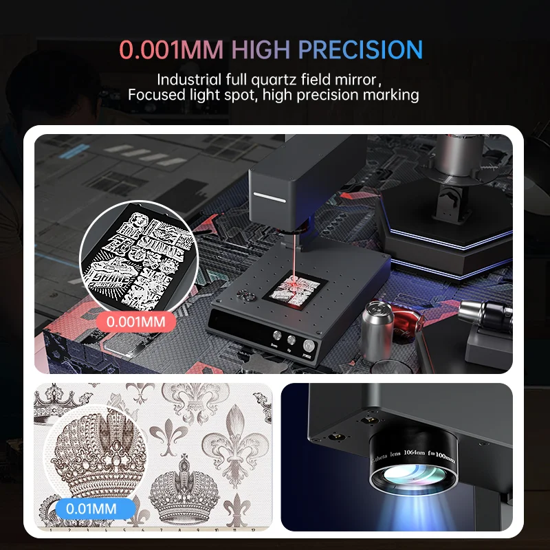 MR CARVE M4 Multifunction Mini Fiber Laser Marker Portable Laser ...