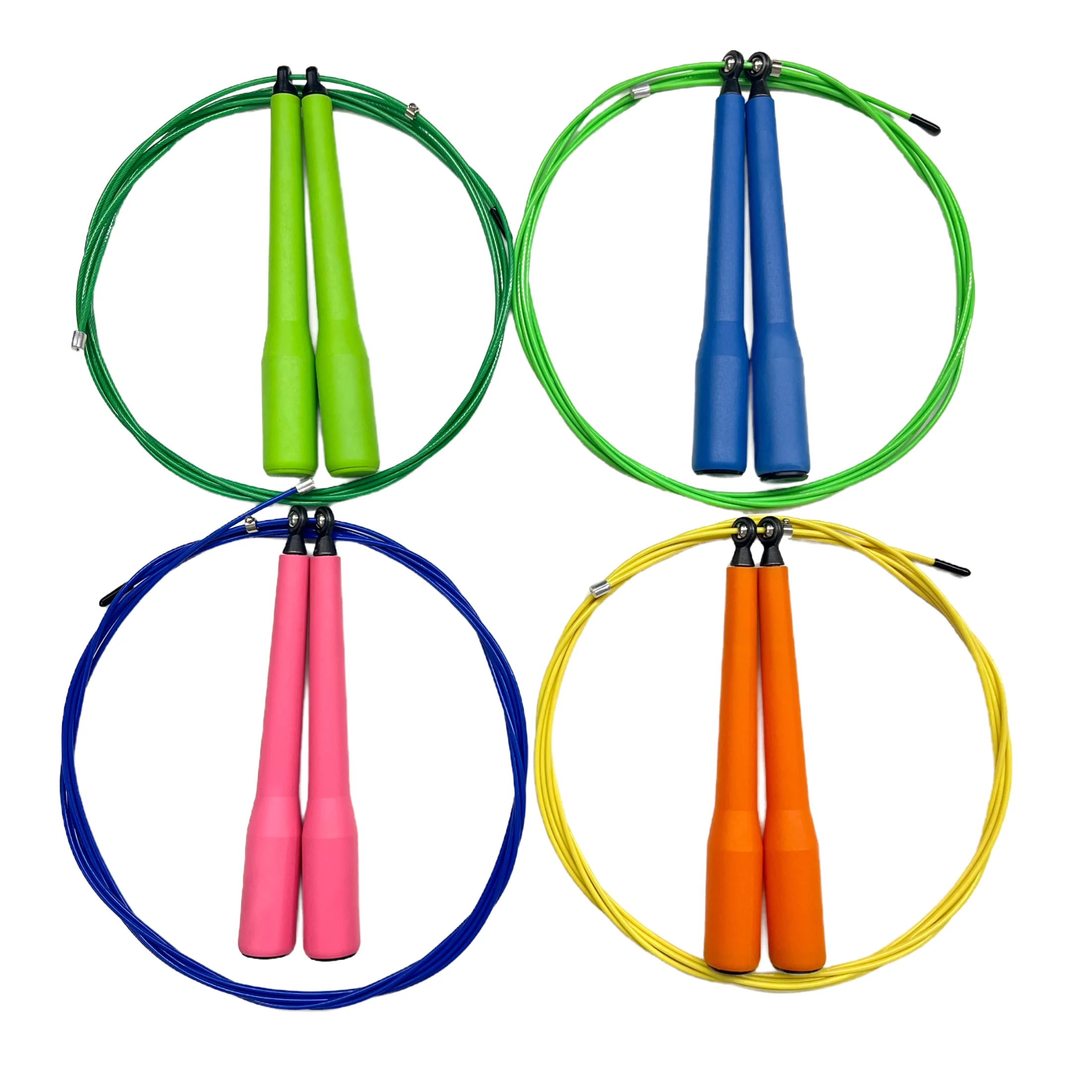 Wholesale customized multi-color adult PVC skipping rope crossfitness ...