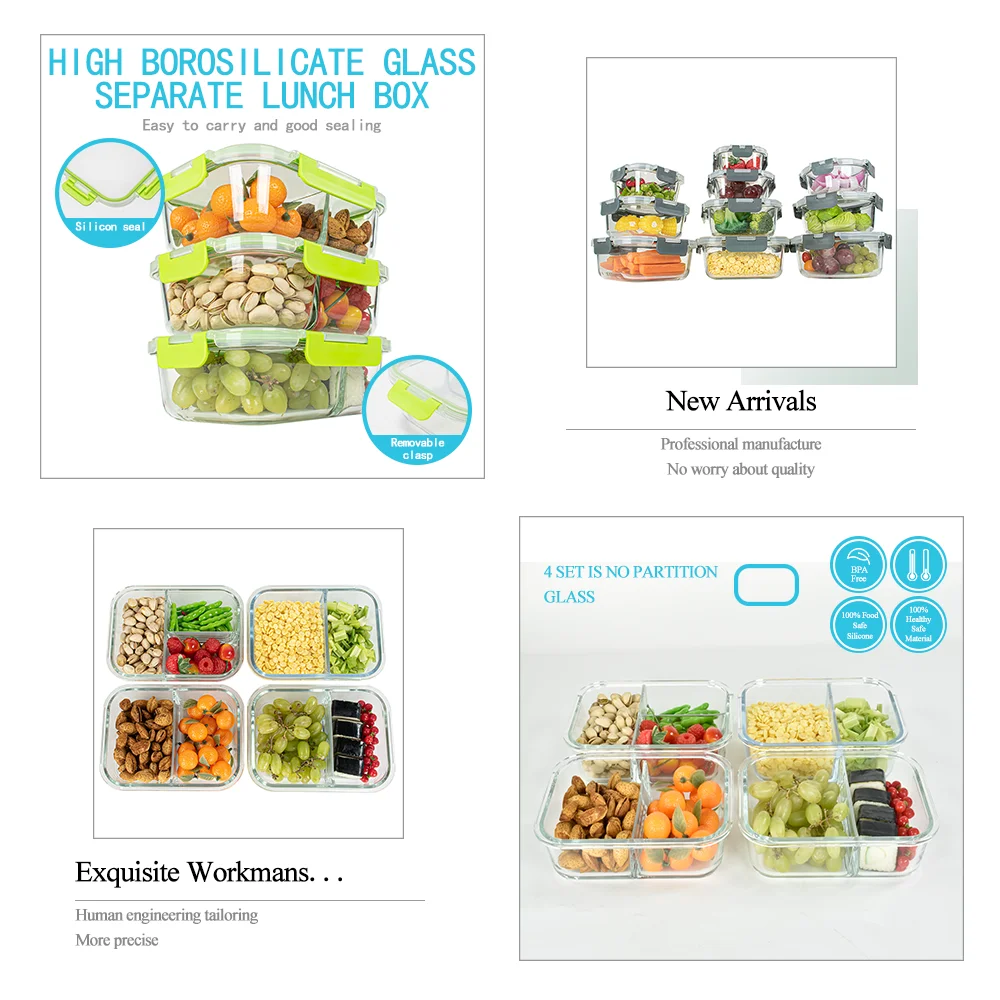 Heat Resistant Glass Food Storage Containers - Safe & Versatile