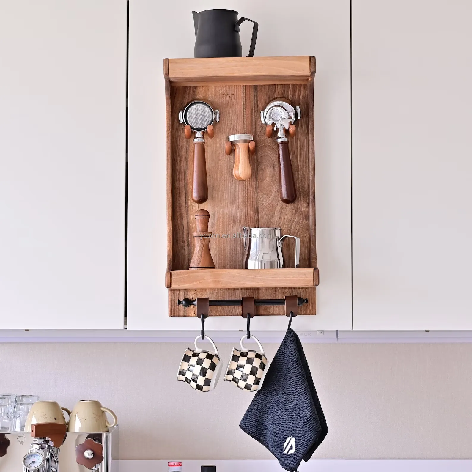 Customized Barista Wall Shelf - Perfect for Espresso Accessories