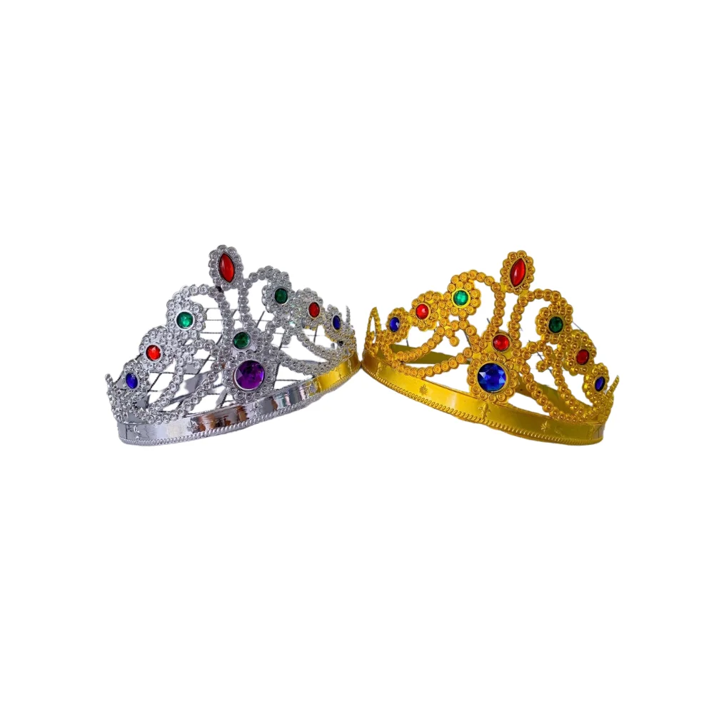 M002 Royal Crown Accessory For Cosplay & Decoration (gold/silver ...