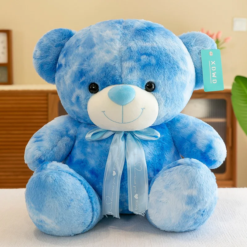 Mewaii Rainbow Hug Teddy Bear Plush Toy Skin-friendly Colorful Stuffed ...