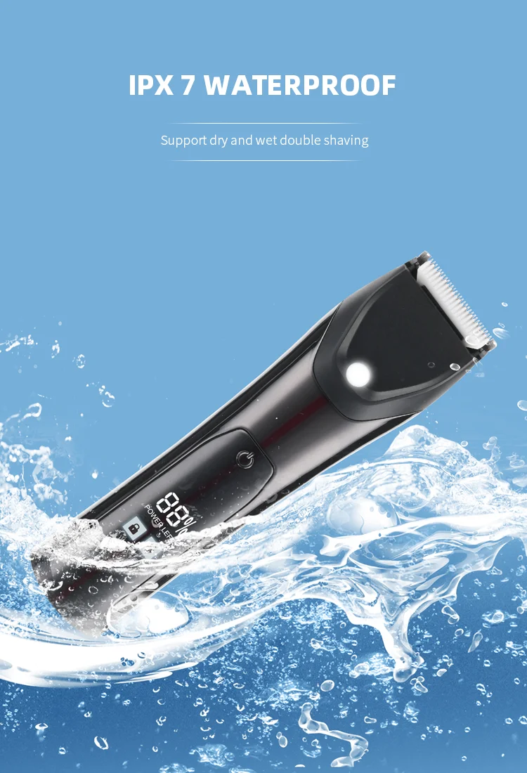 PRITECH Men's Electric Groin Hair Trimmer Body Grooming Clipper ...