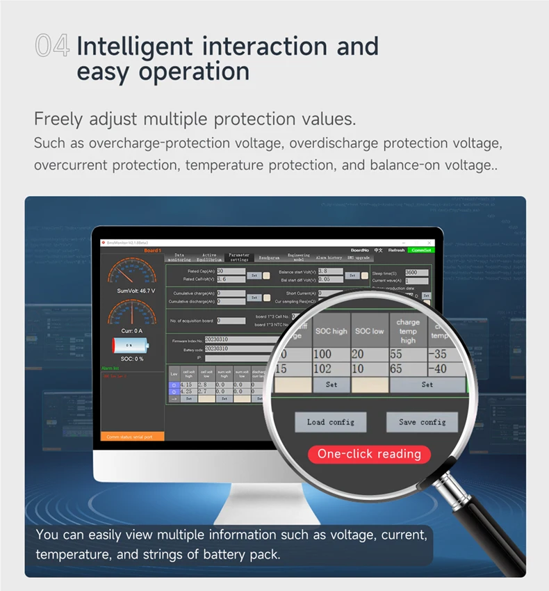 Daly Smart Forklift Trucks Lithium Li-Ion Lifepo4 Battery