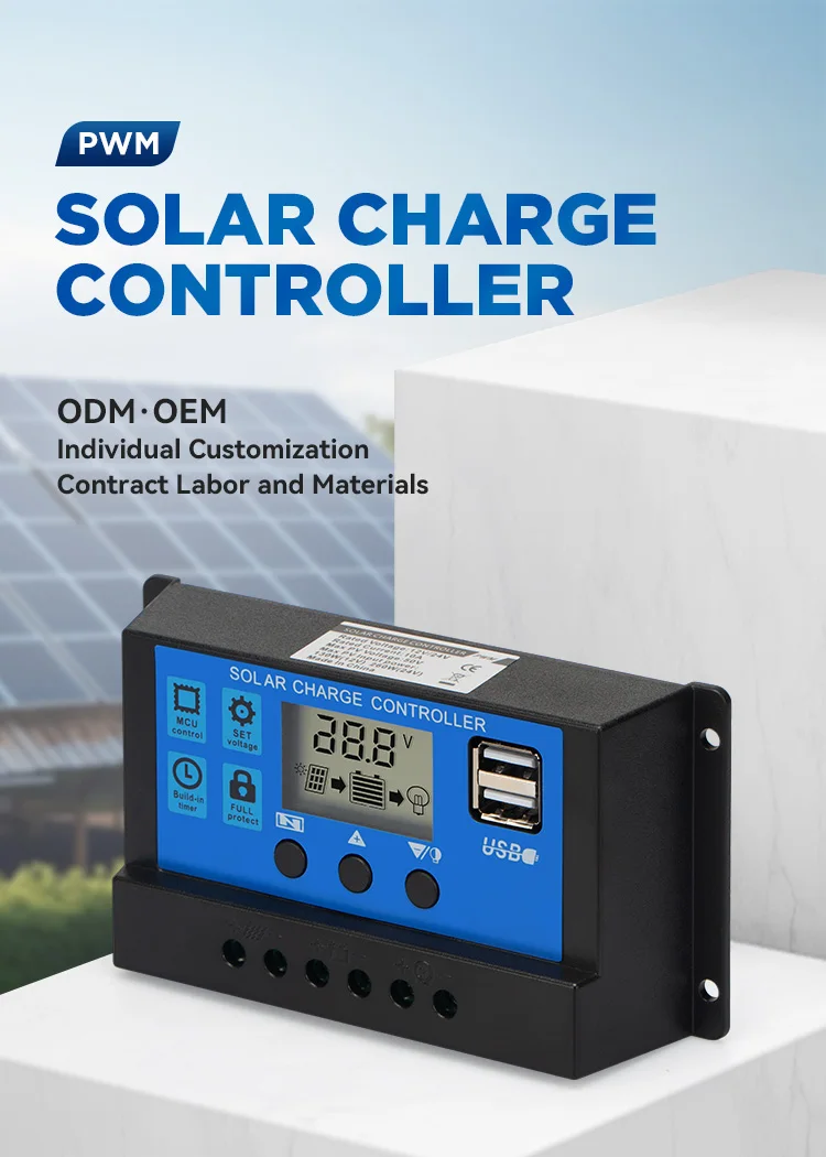 GT Solar PWM Model 12V/24V Auto 10A-30A Solar Charge Controller with ...