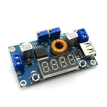 Xl4015 Dc-dc 5a Adjustable Step-down Power Supply Module Xl4015 With Led Voltmeter - Buy Xl4015 ...