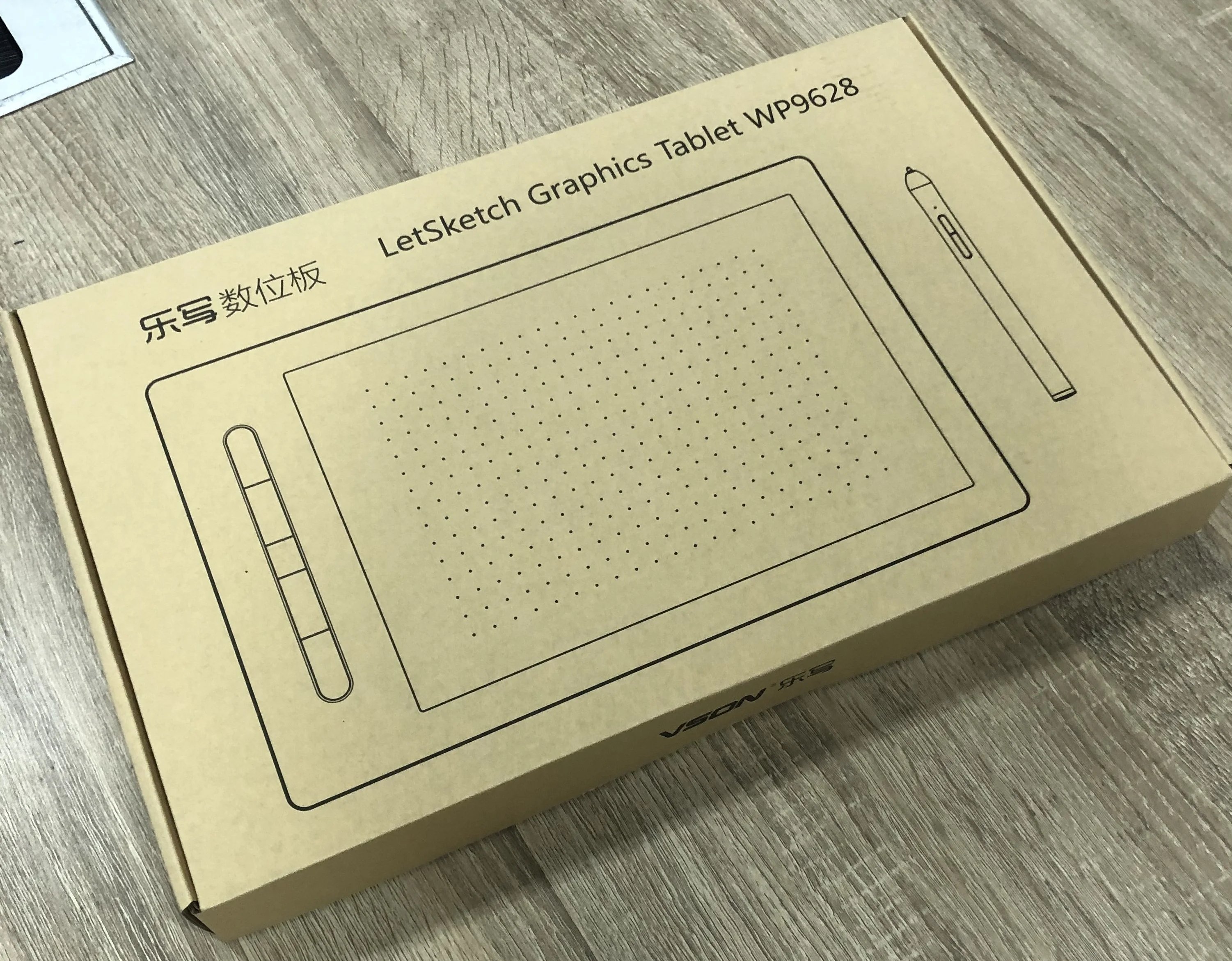 Letsketch Wp9628 Digital Graphics Drawing Tablet With 8192 Levels ...