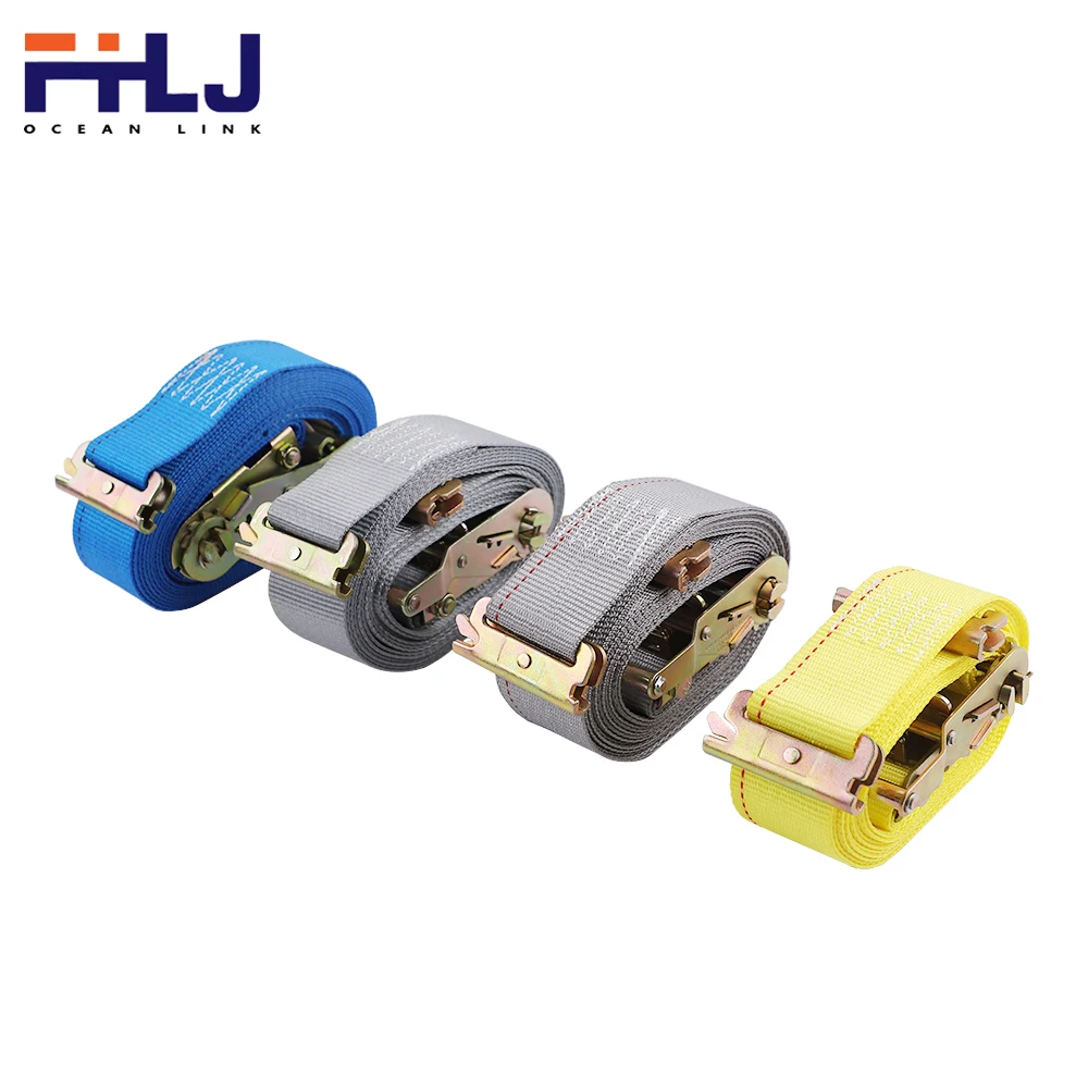 High Quality 2" 12ft Bs 4400lbs Ratchet Buckle Logistic Strap With E/a ...