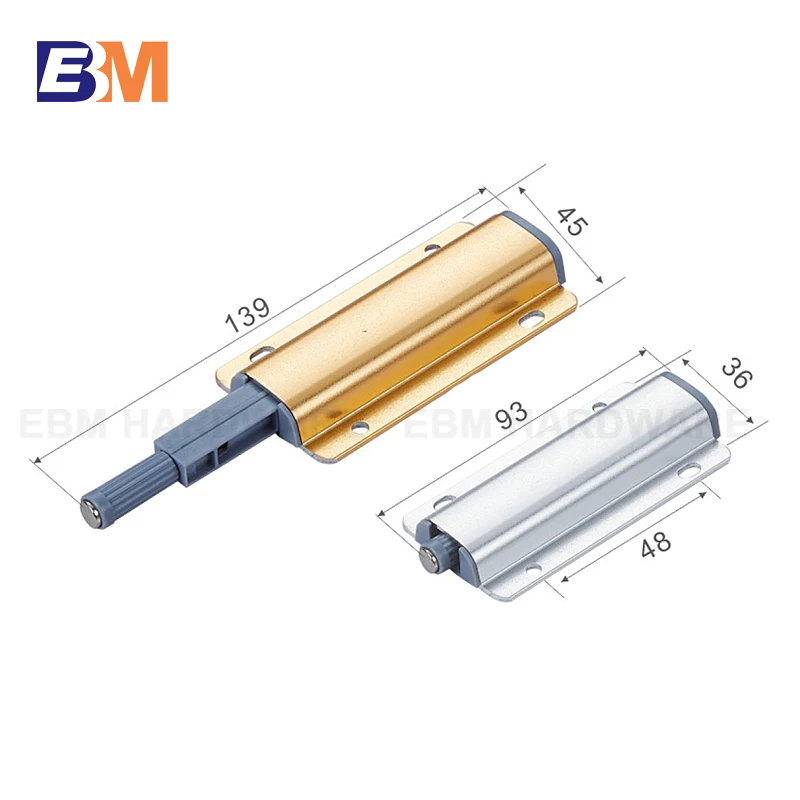 Big Size Push To Open Door Catch Aluminium Alloy+pom Push To Open ...