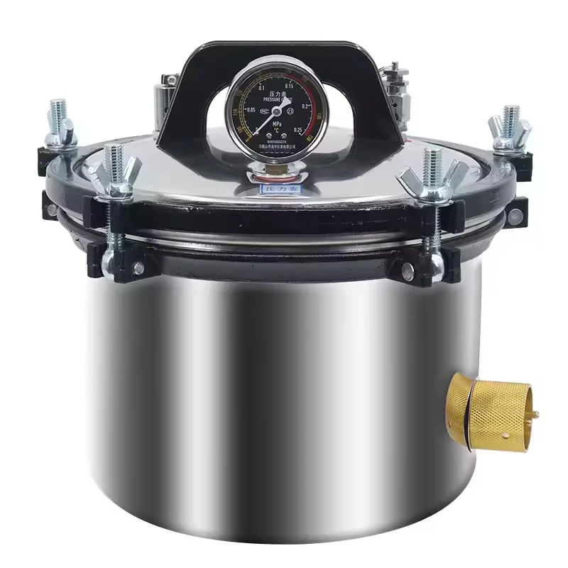 8L 10L Portable Autoclave Sterilizer Vertical Laboratory Equipment for ...