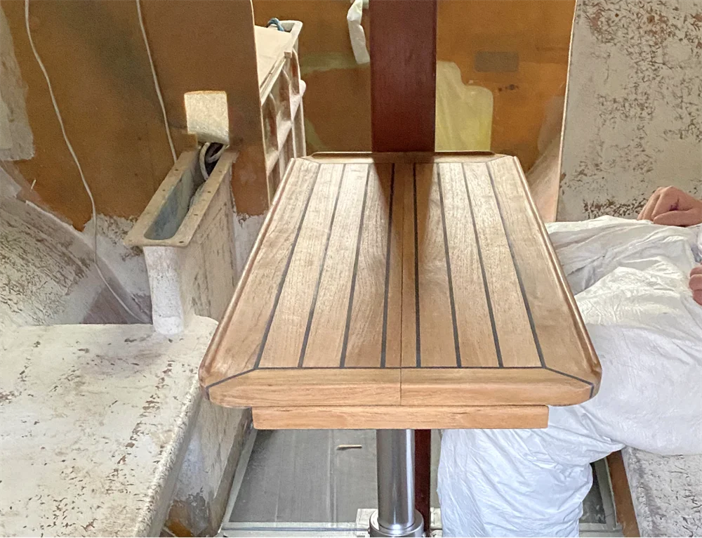 Teak Table Top for Boats - Sizes: 580/340x600, 580/340x800, & 580 ...