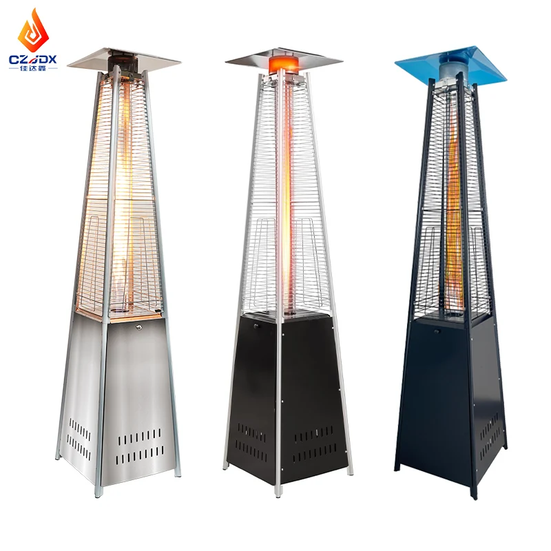 Garden Outdoor Standing Tower Gas Patio Wheeled Propane Gas Heater ...