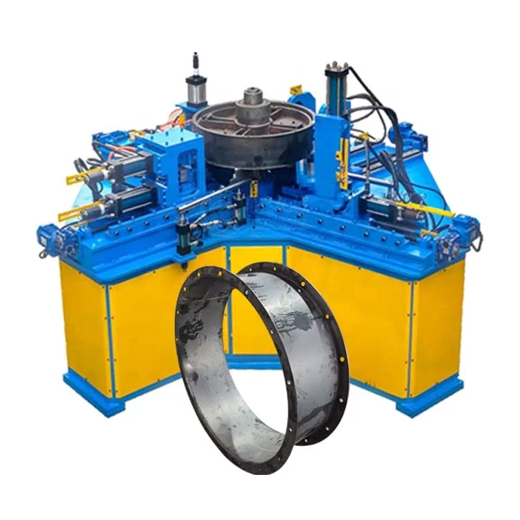 hydraulic flange forming machine machining pipe automatic oval tank ...