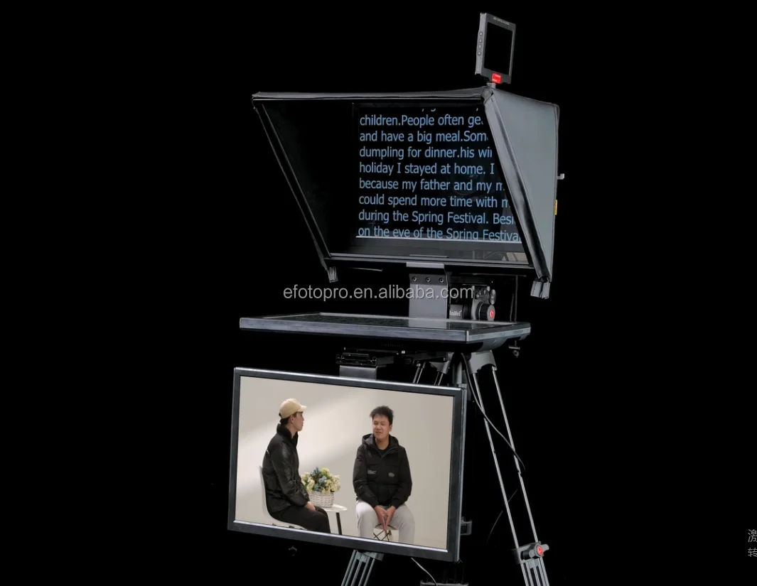 Factory Supply Wider Hd Display Prompter 22 Inch Broadcasting Studio ...