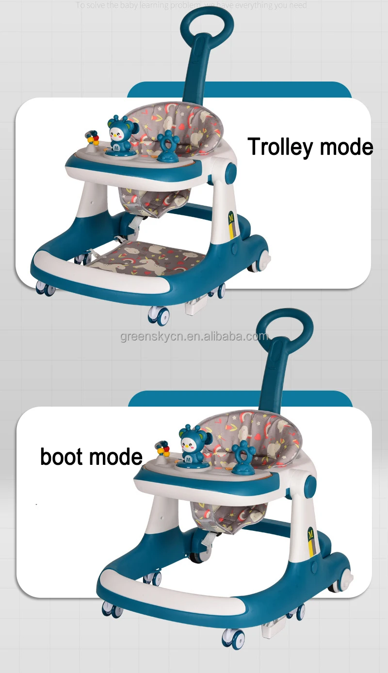 2023 Cute Design 3 In 1 Foldable Kids Walking Chair Toys Educational ...