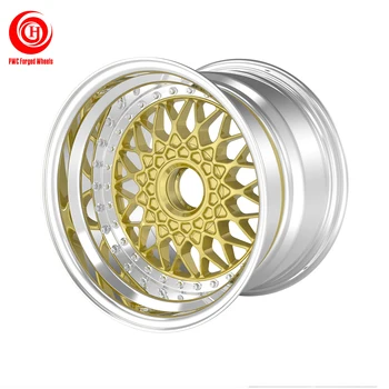 Pwc Forged Deep Dish Rims 3 Piece Deep Concave 15 Inch Alloy Wheels For ...