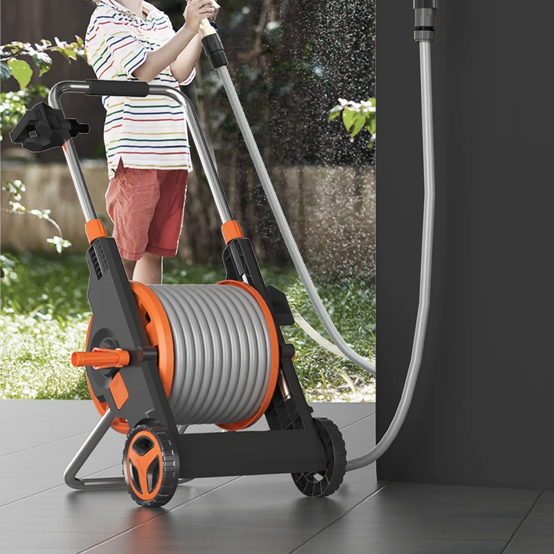 Garden Rolling Hose Cart Speed Adjustment Garden Hose Reel Cart Garden ...