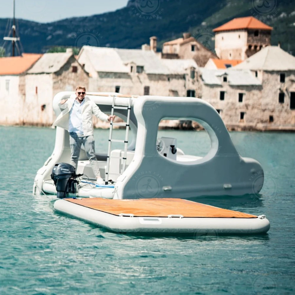 Catamaran Inflatable Boat-Rigid High-Pressure All-Drop Stitch Easy ...