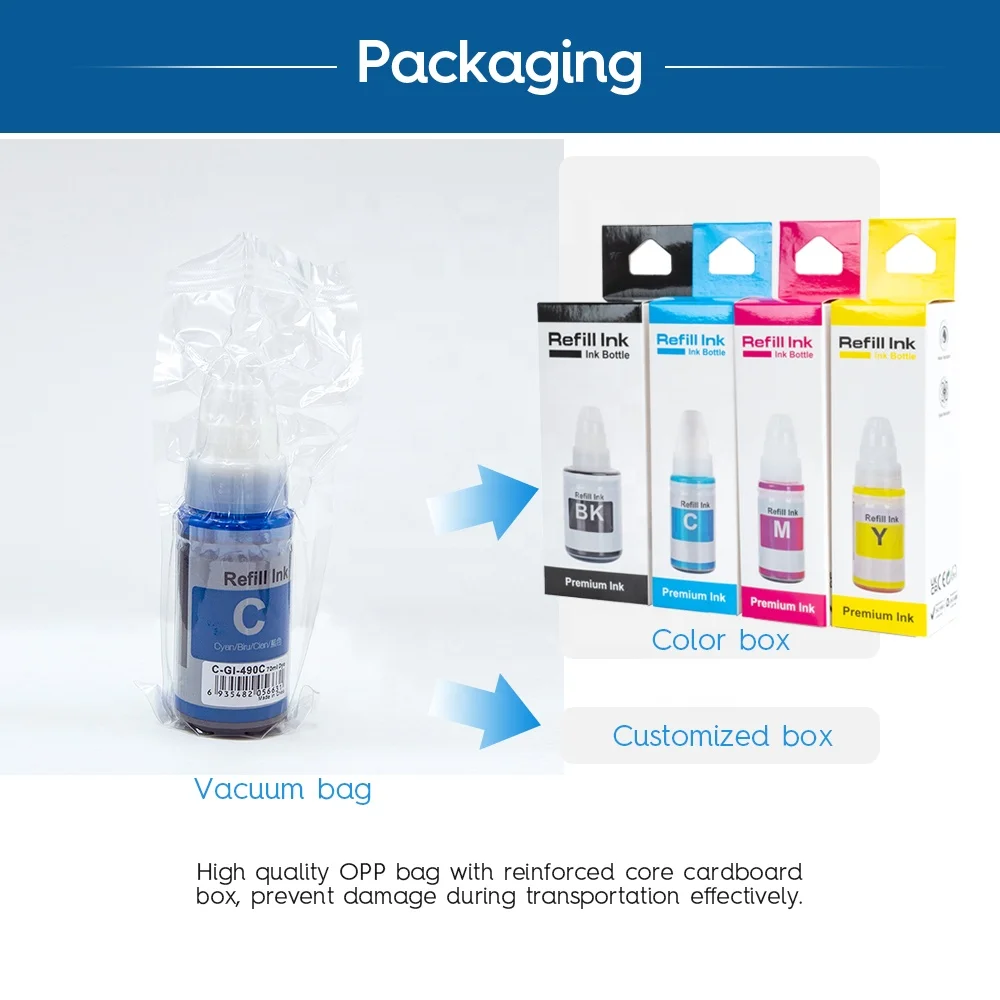 INK-TANK GI490 - Premium Compatible Ink for Canon Printers