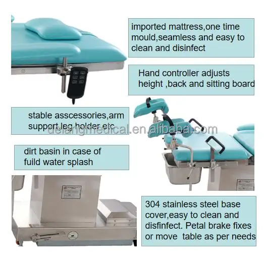 Electric Gynecological Obstetric Delivery Portable Exam Table With ...