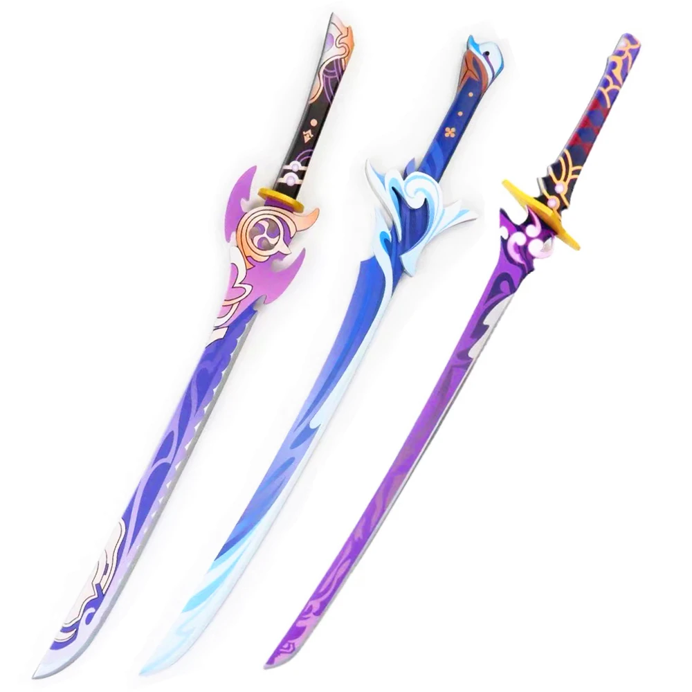 Genshin Impact Raiden Shogun Baal Bamboo Katana Sword Toy - Buy Sword ...