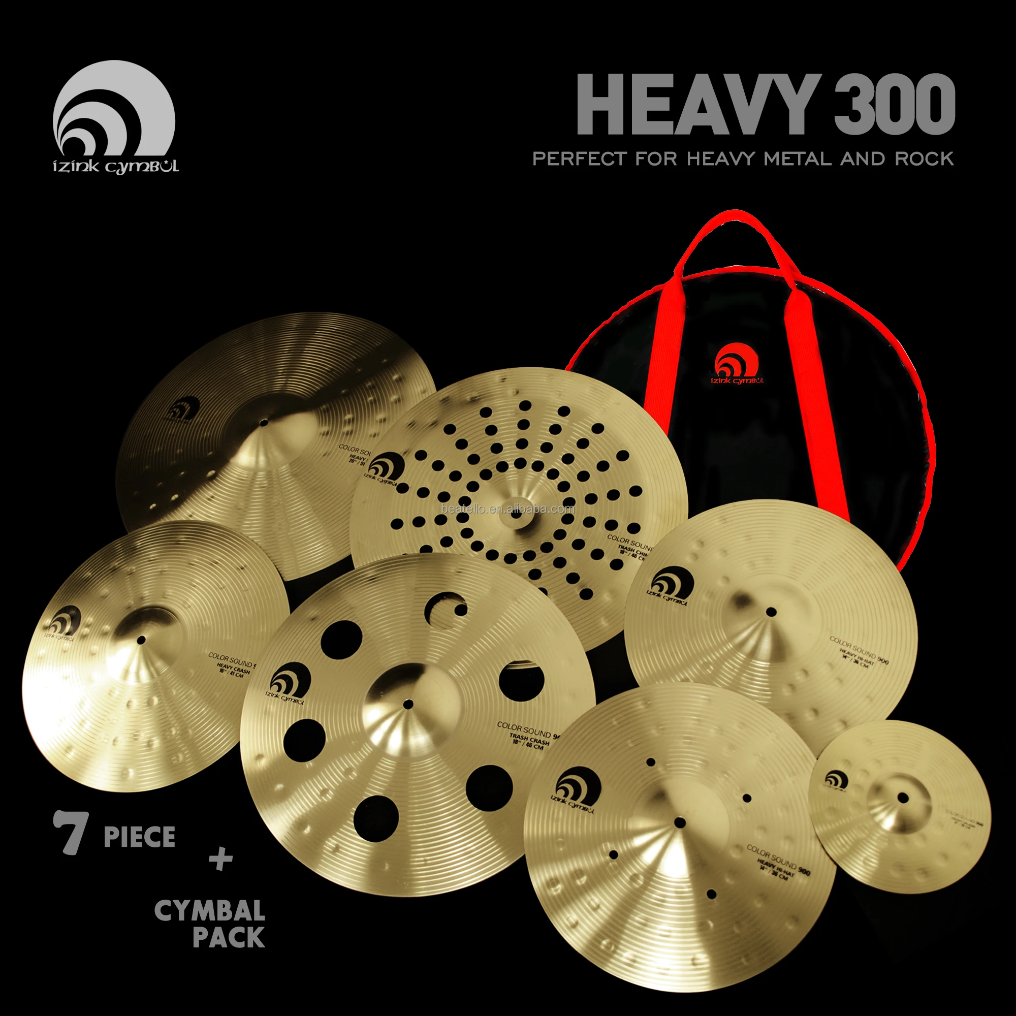 IZINK Hand-Made Cymbals 5pcs Set - Professional Sound