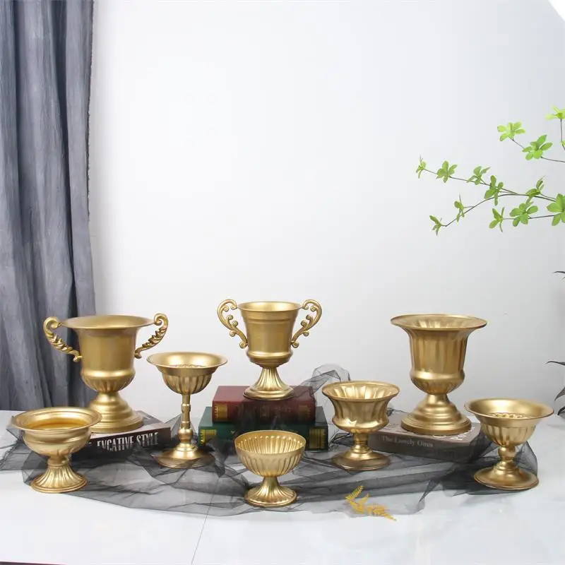 Gold Compote Bowl Vase - Perfect for Wedding Centerpieces