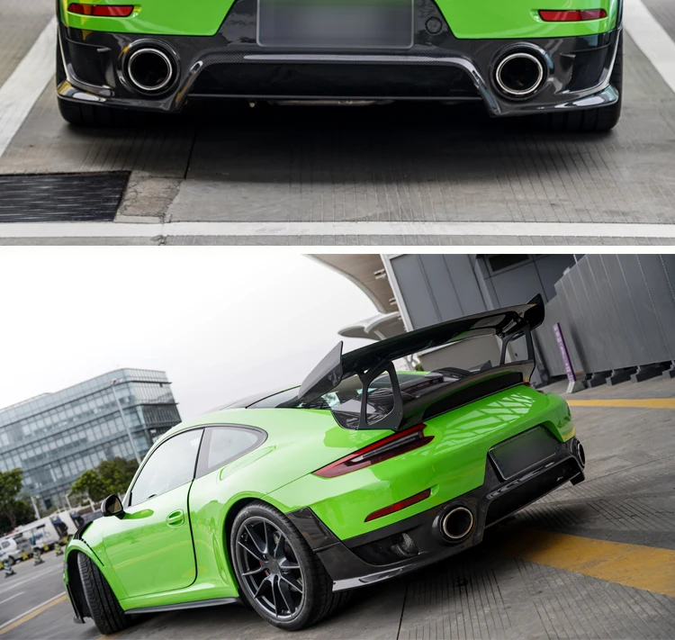 Car Bodykit Carbon Fiber Rear Spoiler Wing 2012-2018 991 Rear Bumper ...