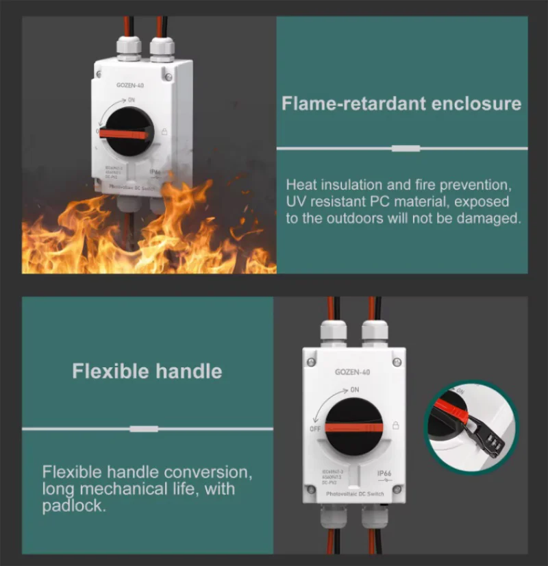 Disconnect Switch DC Isolator PV String Protection 1200V DC 1000DC ...