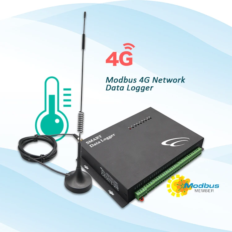 Lte 4g Data Logger M2m/iot Modbus Network 4g Lte Android Tv Box Co2 Temperature Humidity Sensor ...