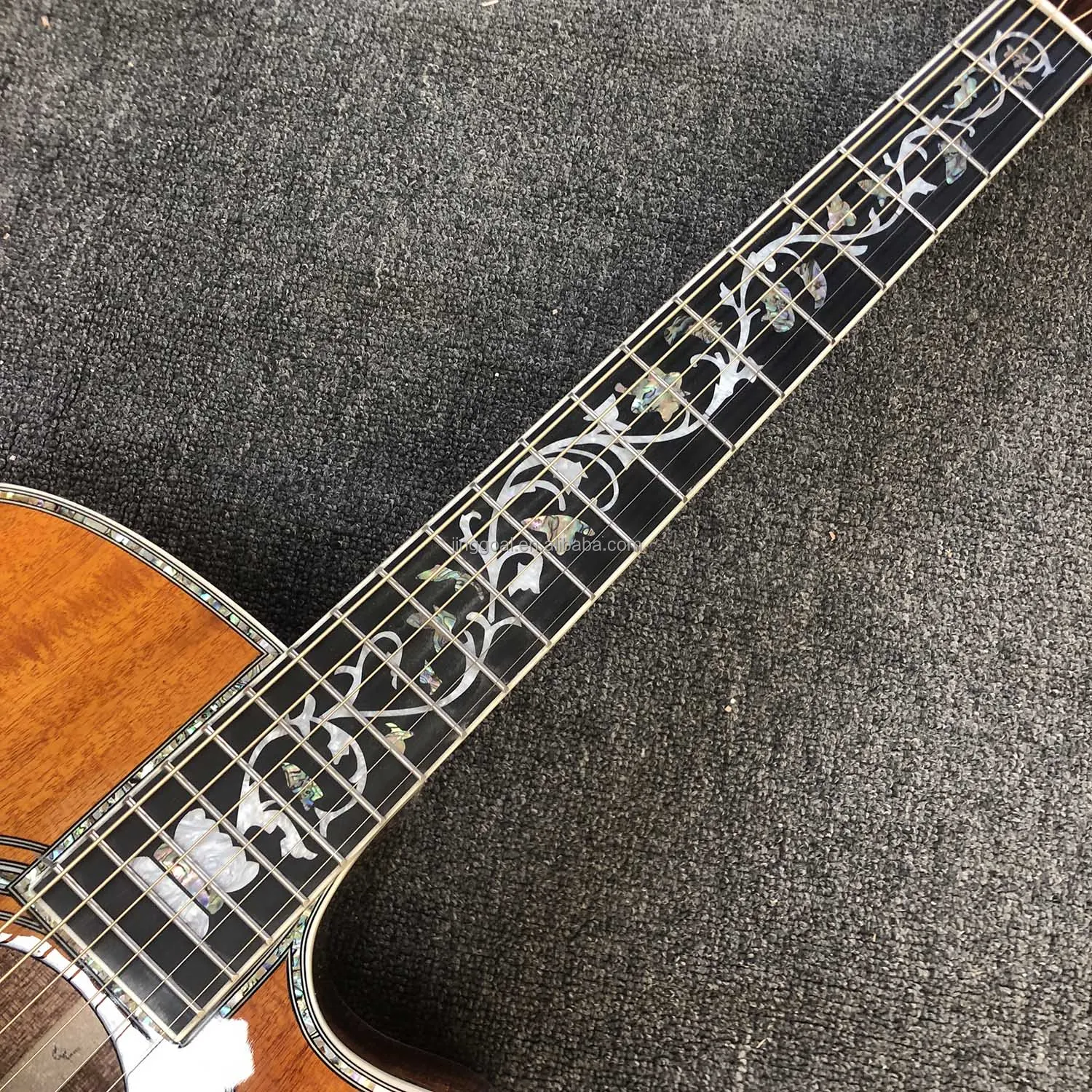 Custom Real Abalone Tree Life Inlays - 41 Inch Guitar