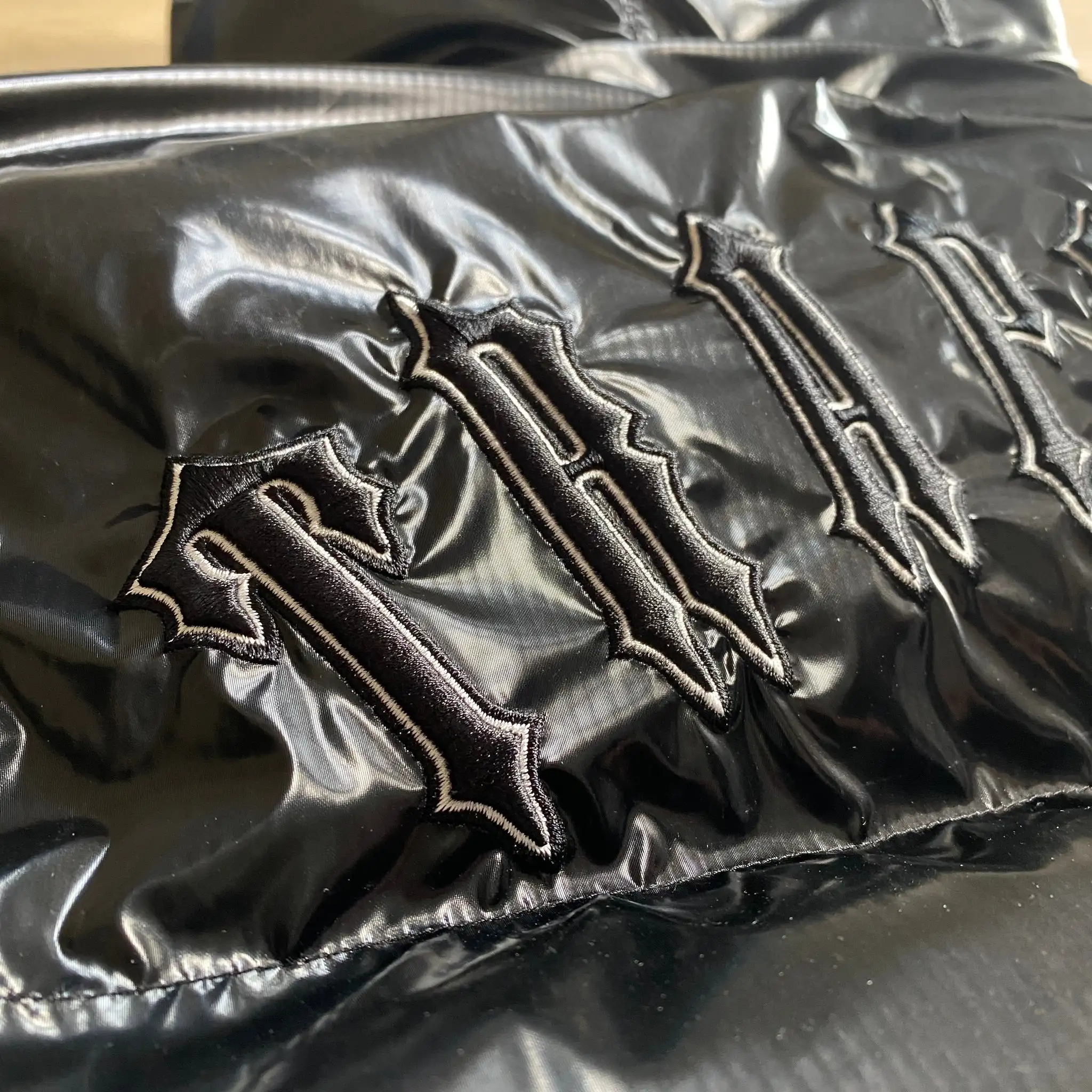 In Stock London Trapstar Down Jacket Parka Men Luxury Brand Shiny Black ...