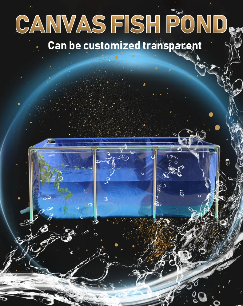 Waterproof PVC Canvas Fish Farming Tank - Sustainable & Versatile