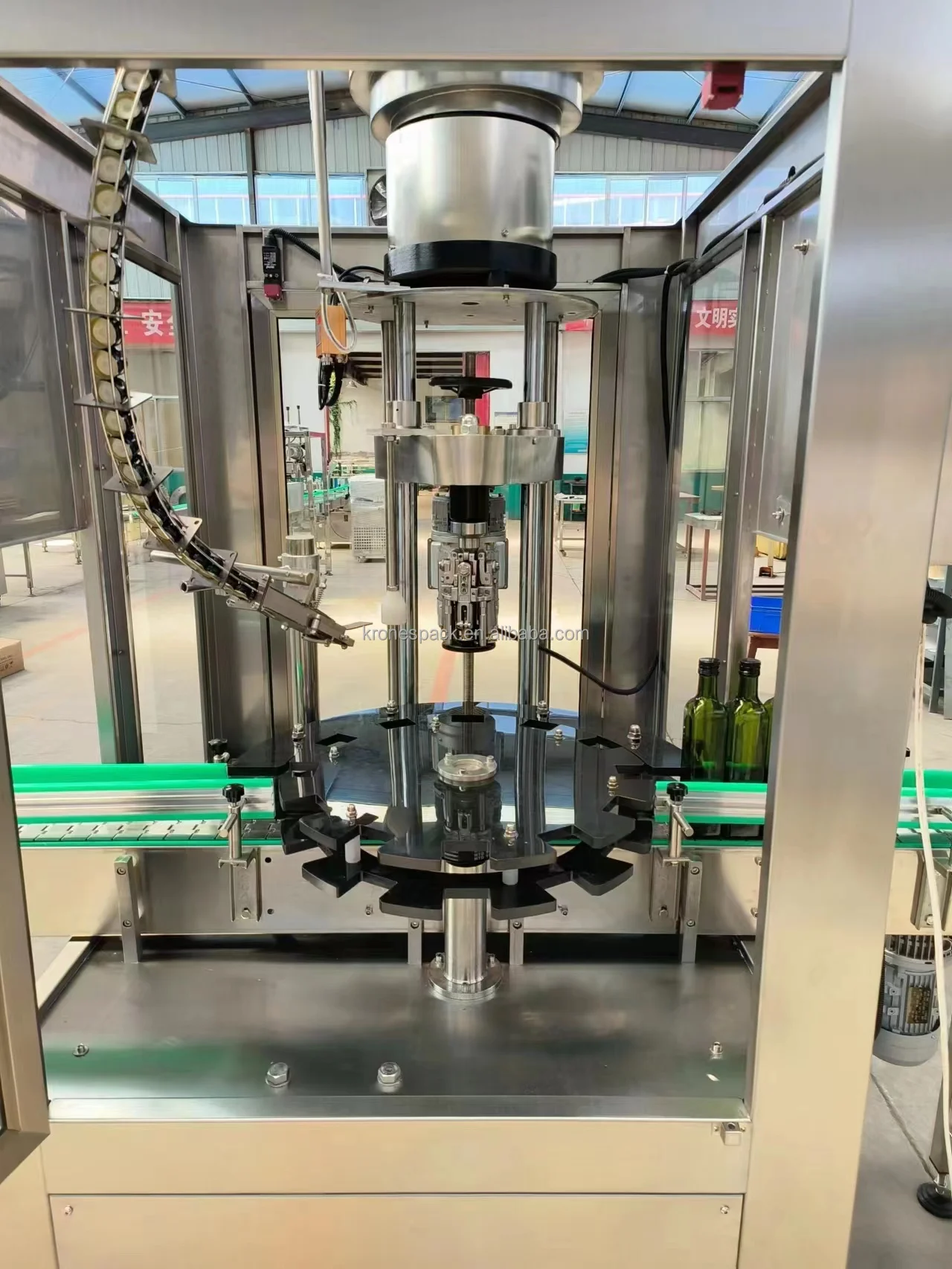 Kac-40f Full Automatic Rotary Ropp Capping Machine For Glass Bottle ...