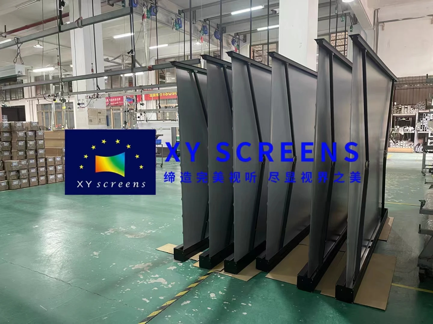 High-end Electric Motorized Floor Rising Projection Screen 120 Inch ...