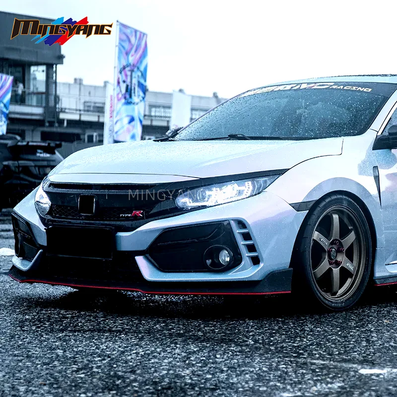 Type R Design 1:1 Bodykit Bumper Side Skirt Fender for Civic Sedan 2016 ...