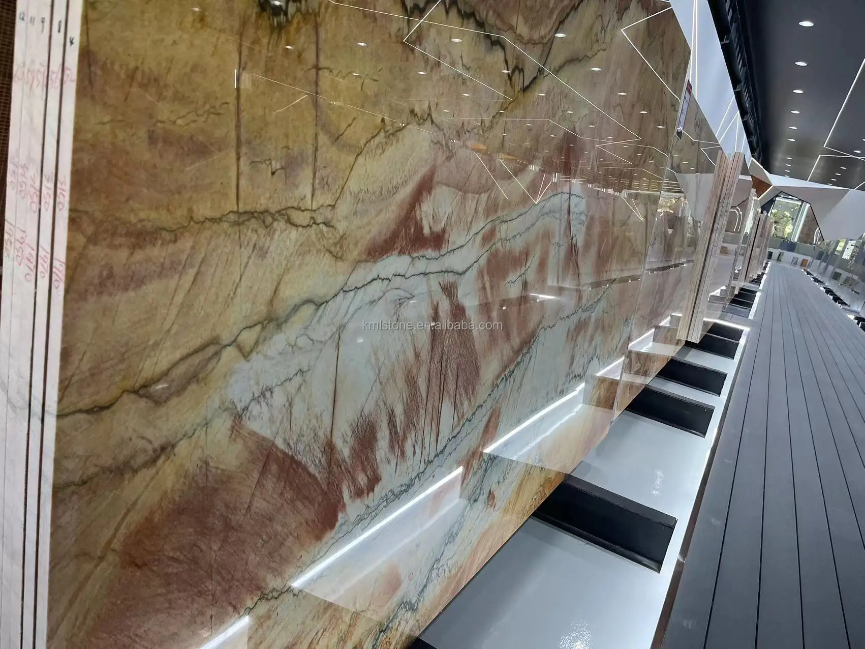 Brazil Red Quartzite Carpaccio Rose Quartzite Slab for Interior Floor ...