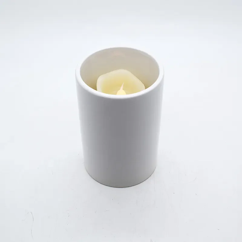 Sublimation Custom Blank White Photo Ceramic Candle Stand Jar - Buy ...