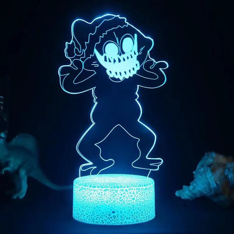 Friday Funkin FNF 3D Illusion Anime Lamparas Acrylic Table Desk Lamp