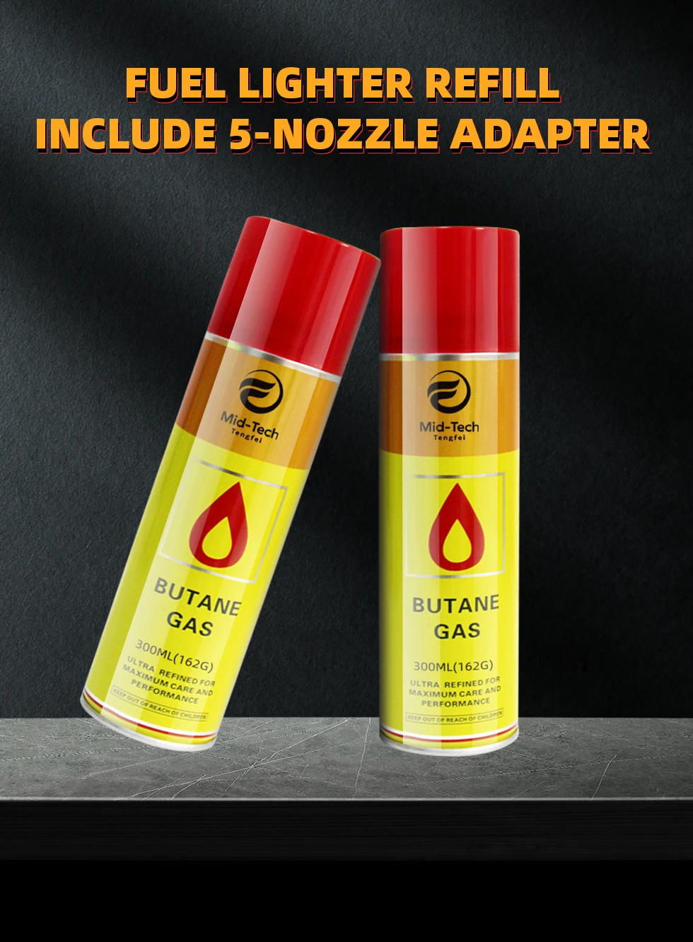 300ml Camping Butane Gas Cartridge Portable Canister Outdoor - Buy ...