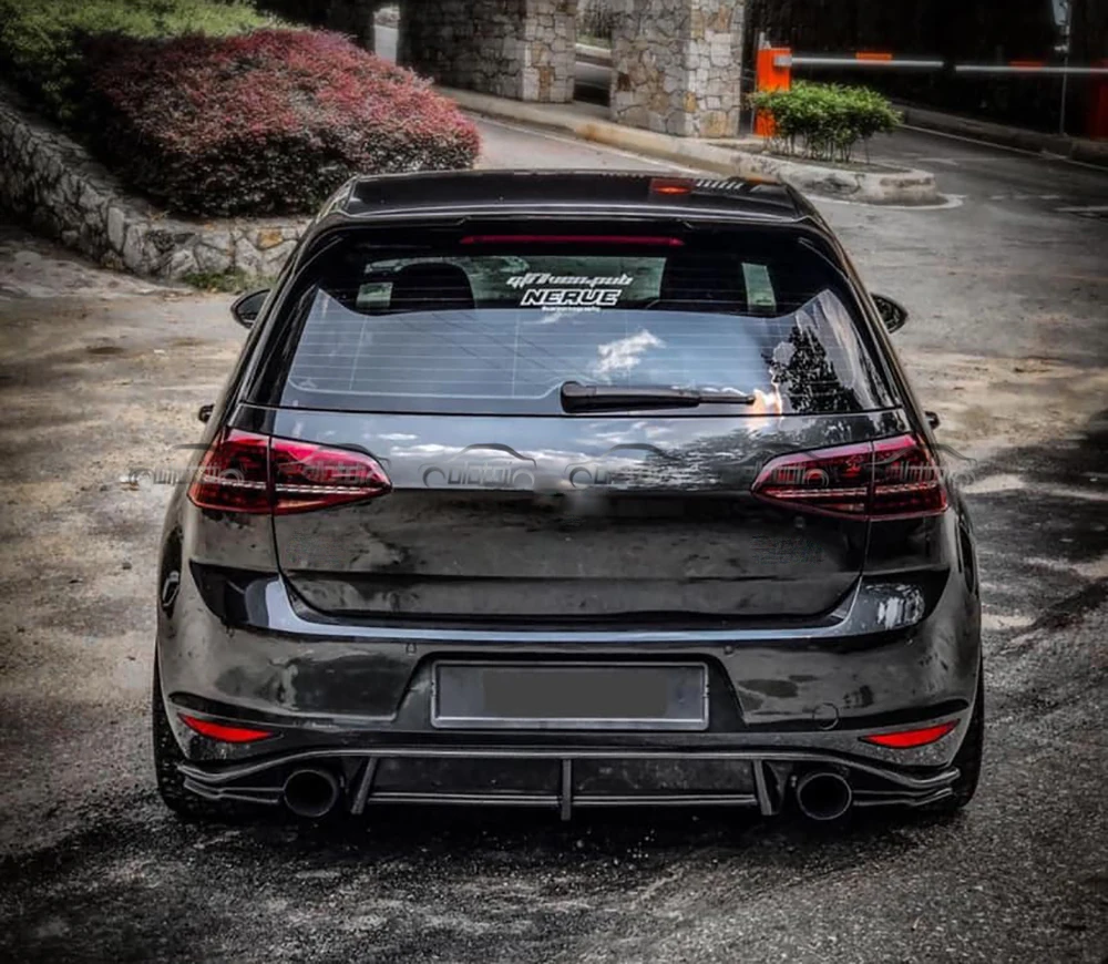 Revozport LR169906 - Carbon Fiber Rear Diffuser for VW Golf 7 GTI