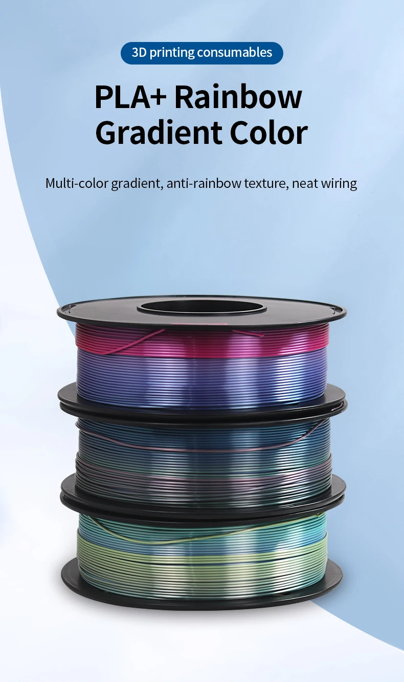 Gradient PLA Rainbow 3D Printing Consumables Material Multi Color ...