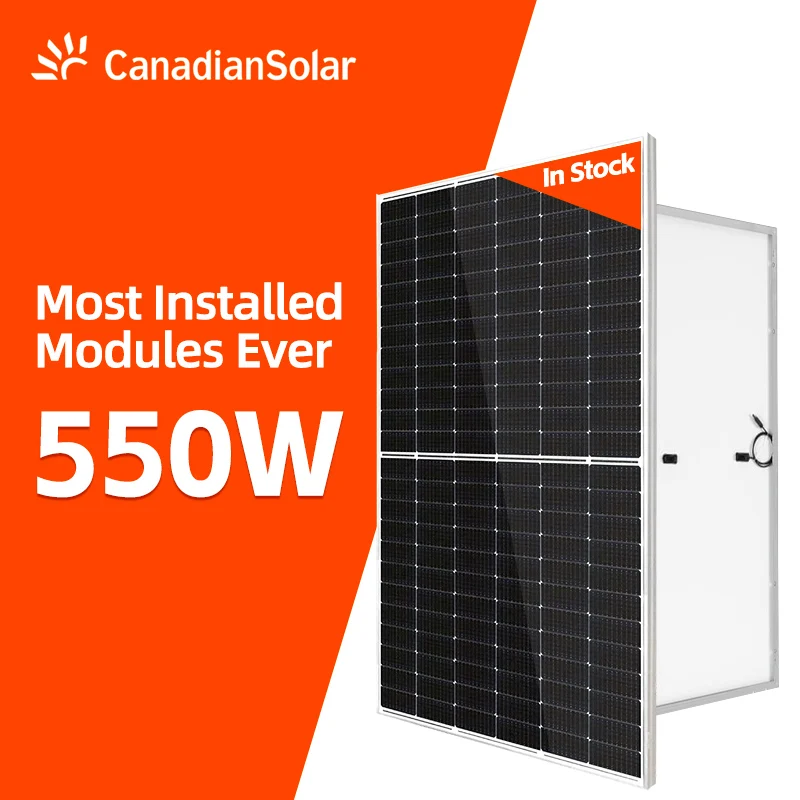 Most installed modules Canadian solar 550W 555W 560W 182mm solar cell ...