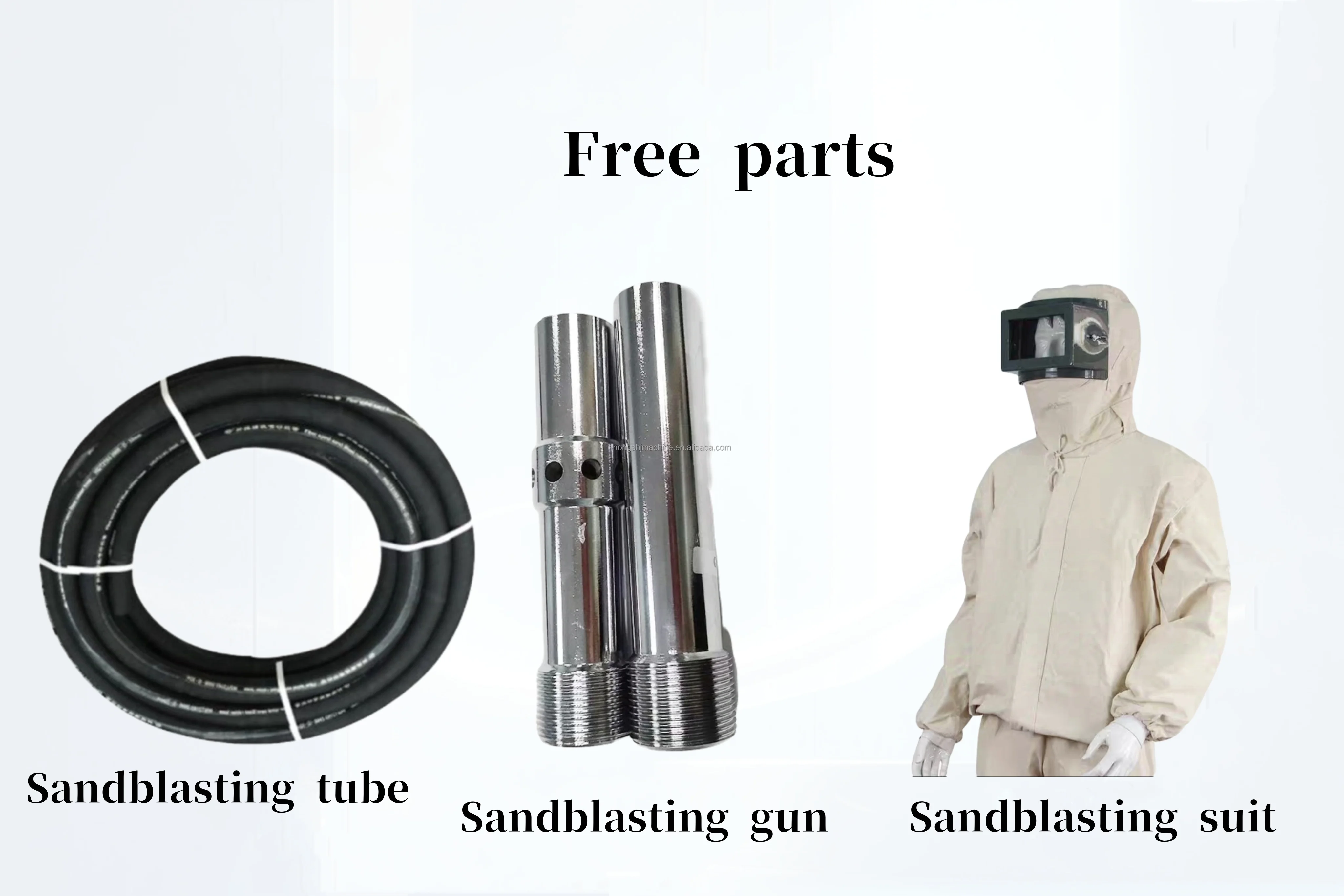 Dry Wet Sandblasting Dustless Sandblaster - Long Life
