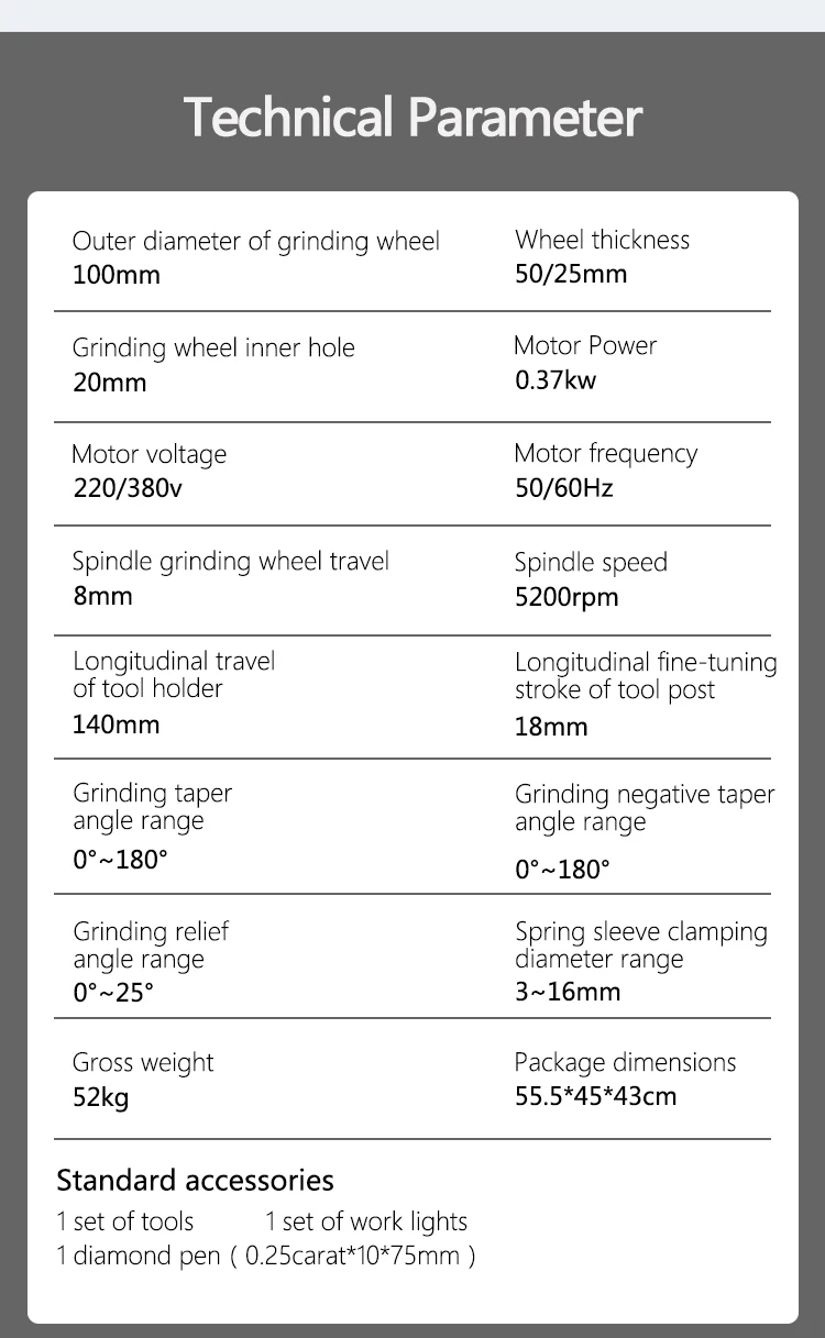 Precision Universal Cutter Grinder QD-U2 - Easy to Operate