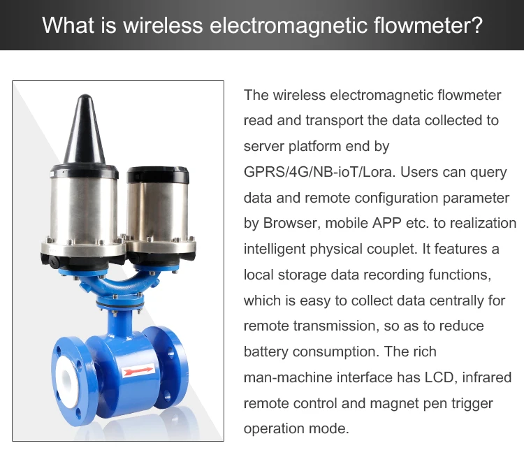 Holykell GPRS IOT Lora Wireless Electromagnetic Water Flow Meter