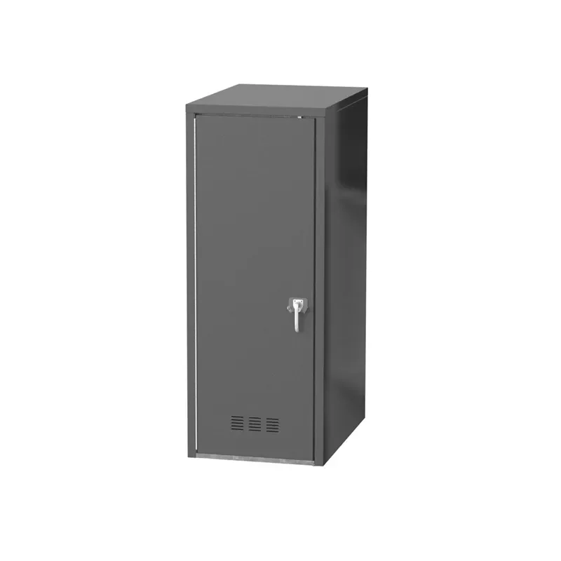 Public Single Door Steel Structure Lateral Bike Lockers For Outdoor ...